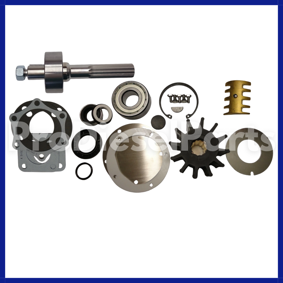 Sea Raw Water Pump Rebuild Kit With Shaft Detroit Diesel Engine 6-71 ...